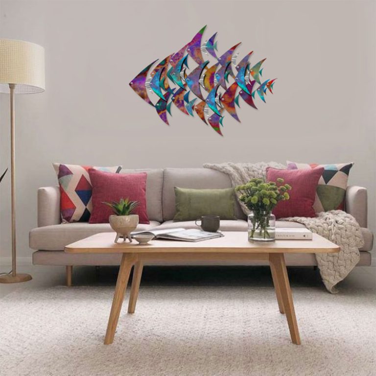 'Tropical Reef' Dimensional Fish Wall Art for Indoor Spaces
